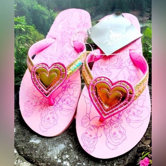 Disney | Shoes | Nwt Disney Princess Youth 23 Flip Flops | Poshmark
